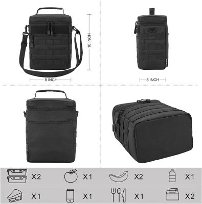 China Customized Tactical Lunch Bag Leak Proof Lunch PEVA Linings Kit Tote Bag for sale