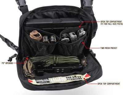 Cina progettazione tattica militare di nylon di Rig Bag With Laser Cut Molle del petto della borsa 1000D in vendita