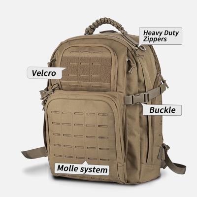 中国 バックパックをハイキングする45L軍の戦術的なバックパックの携帯用キャンプ旅行 販売のため