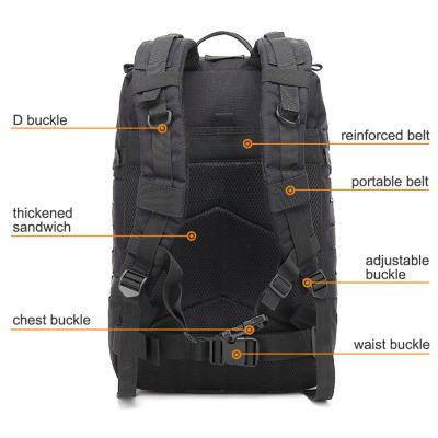Cina Alfa 45L resistente all'acqua Logo personalizzato Oem Nylon Zaino militare tattico Zaino per escursioni Zaino per sport all'aperto in vendita
