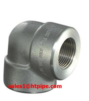 China ASTM B564  UNS N06625 UNS N08825  UNS N10675   nickel alloy forged  socket welding  threaded elbow ASME B16.11 for sale