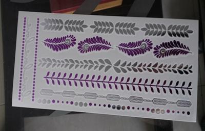 China 22 * 10cm sheet temporary Gold Foil Tattoo / flash personalized fake tattoos for sale