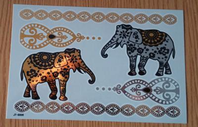 China Sexy Fashion Gold Foil Tattoo transfer waterproof  for adults for sale
