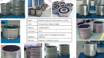 China Screen Basket or Drum,Slot or Hole Basket for Various Pressure Screen for sale