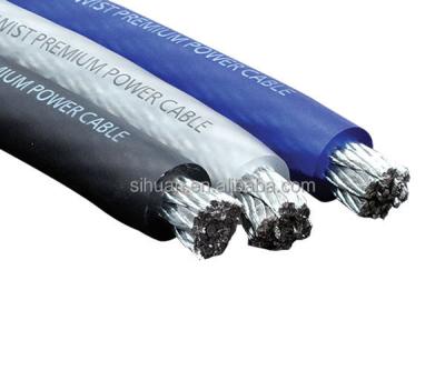 China Waterdicht gebakkeerd OFC 4 AWG Oversized 1/0 Gauge Car Audio Power Wire voor prestaties Te koop