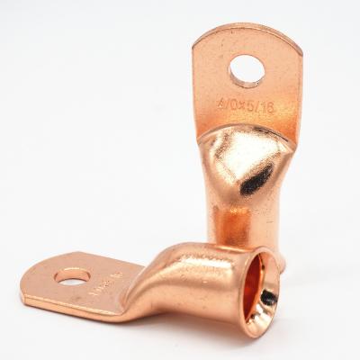 China 1/0 AWG Tinned Copper Lugs Ring Terminals Connectors With Heat Shrink for sale