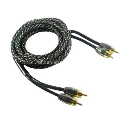 Quality 5m Gold Connector CCA Conductor Audio bulk RCA Cable For Car Home System Audio for sale