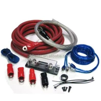 China 2000W-4000W 4 Gauge CCA Wire Amp Kit Male to Male Conductor for Car Audio Installation for sale