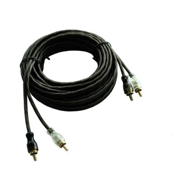 Quality 1 ft Silver OFC Copper Cable Double Shielded Car Audio Cable Interconnect With for sale