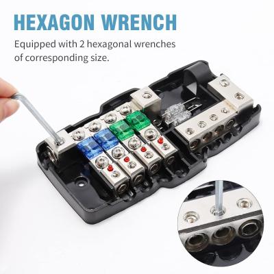 Cina 0 awg 12V Multifunzionale Mini ANL Fuse Box Distribuzione Blocco Per Veicoli in vendita