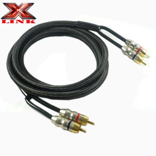 Quality OFC 100% Copper Conductor 2 Channel RCA Audio Cable For Car And Home Audio for sale