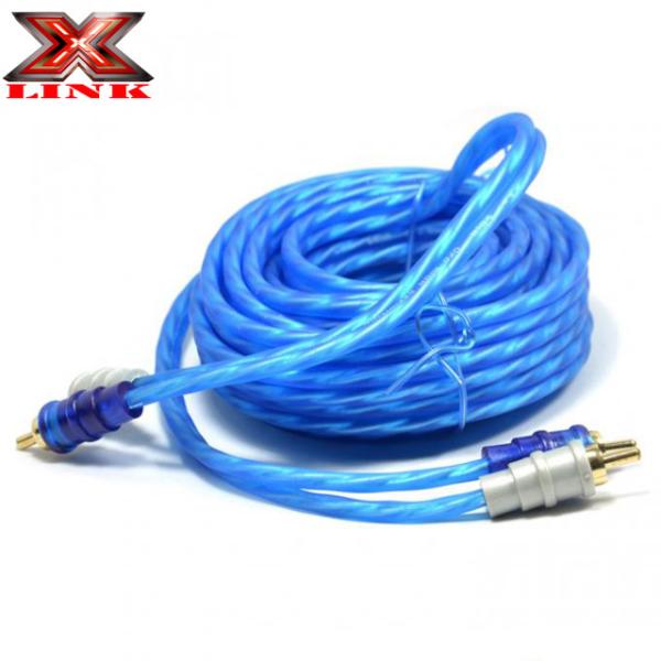 Quality OFC 100% Copper Conductor 2 Channel RCA Audio Cable For Car And Home Audio for sale