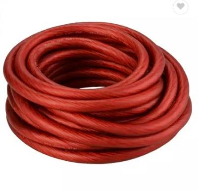 Chine Frêne à paire tordue Rouge Noir 1/0 Amplificateur d'alimentation de calibre Fil de mise à la terre 0 GA Cable de batterie à vendre