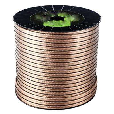 중국 부드러운 PVC 재킷 10-18 AWG GA OFC 틴 OFC 스피커 와이어 케이블 전문 오디오 판매용