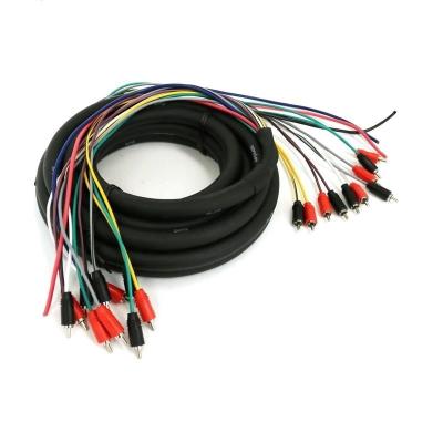 China 100% Oxygen Free Copper Multi Channel Audio 10 RCA Power Medusa Cable for Professional for sale