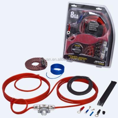 Optimaliseer uw geluid 4gauge auto audio bedrading kit met goud connector en aangepaste buitendiameter