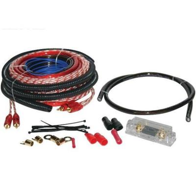 Cina Cable di alimentazione di connessione maschio-maschio 8 GA Car Amp Wiring Kit con conduttore di rame nudo e cavo CCA/OFC in vendita