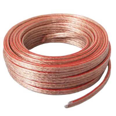 Cable de alto-falante translúcido não blindado de diâmetro externo de 3,0 x 6,0 mm para som excepcional