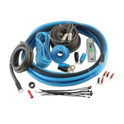 Женские-женские аудиокабели и 4GA RCA-провод для установки проводки автомобильного усилителя