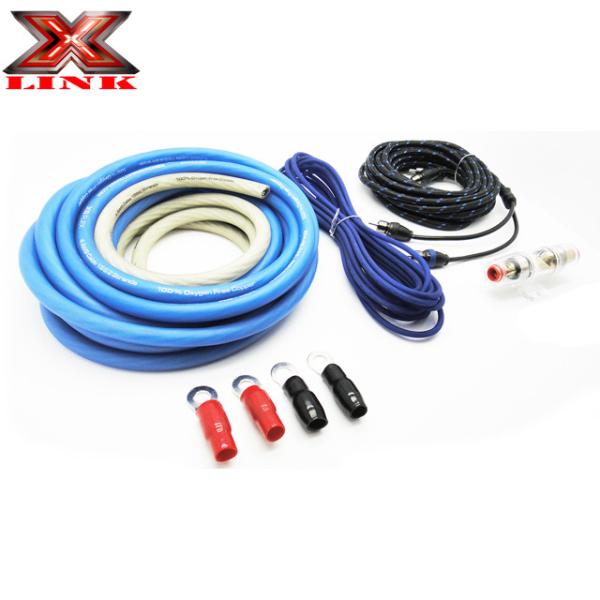 Quality OFC Conductor 0 2 4 6 8 AWG Gauge GA Car Audio Cable Kit for Speaker System for sale