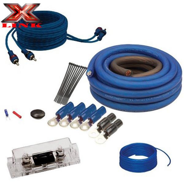 Quality OFC Conductor 0 2 4 6 8 AWG Gauge GA Car Audio Cable Kit for Speaker System for sale