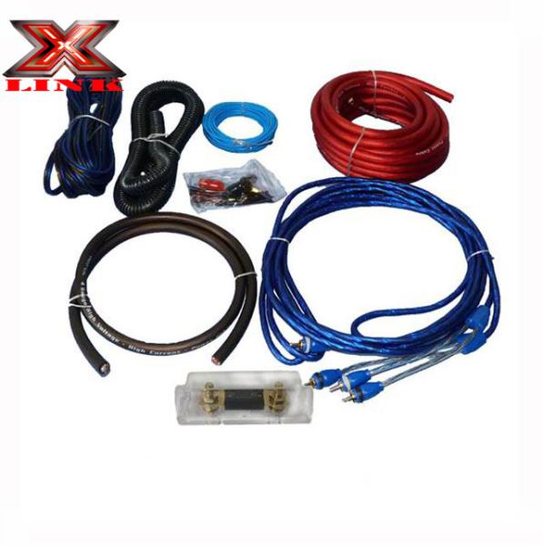 Quality OFC Conductor 0 2 4 6 8 AWG Gauge GA Car Audio Cable Kit for Speaker System for sale