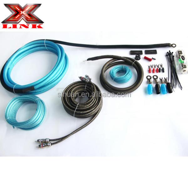 Quality Customizable 4 8gauge Car Audio Cable Kit with Bare Copper Conductor for sale