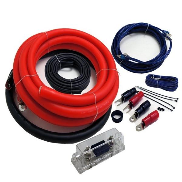 Quality Customizable 4 8gauge Car Audio Cable Kit with Bare Copper Conductor for sale