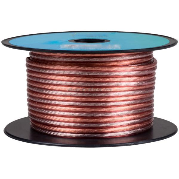 Quality Gold Connector High End Flexible Speaker Wire PVC Non Shielded for sale