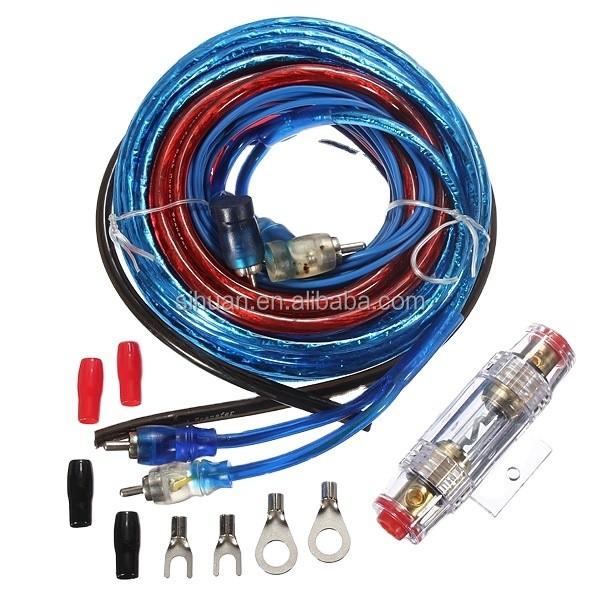 Quality Customizable Cable Color CCA 4 Gauge Car Audio Cable Kit for Power Amplification for sale