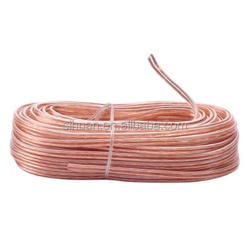 Quality solid 16 Gauge Copper Wire Flat Speaker Cable For Home Audio Speaker Amplifier for sale