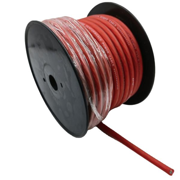 Quality Car Audio Power Cable 1/0 AWG GA Gauge Flexible Translucent PVC Jacket for Car Ground for sale