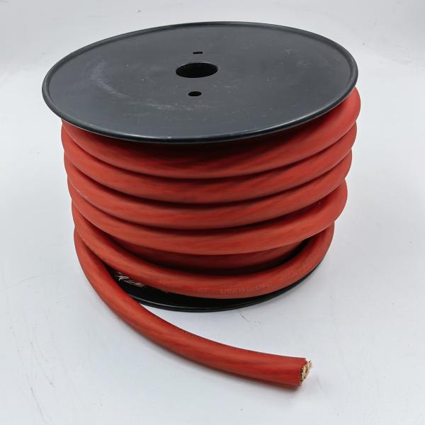 Quality Car Audio Power Cable 1/0 AWG GA Gauge Flexible Translucent PVC Jacket for Car for sale