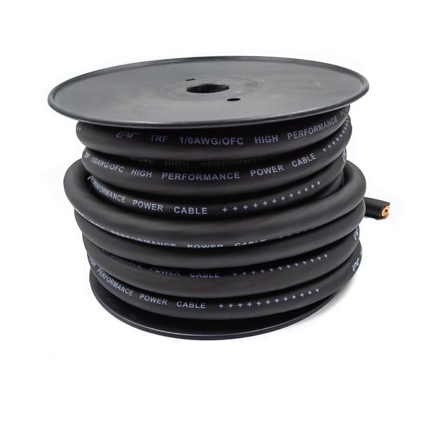 Quality 1/0 AWG Oversize Gauge 4/0 GA Car Audio OFC Power Cable Soft Touch Flexible PVC for sale