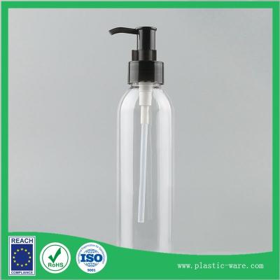 China Supply 250 ml PET lotion bottles with pump sub bottle empty clear plastic bottles for sale