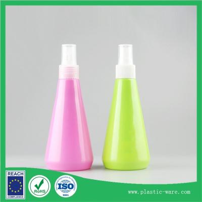 China 200 ml conical flask toning spray packing bottle spray atomization of plastic bottle with pump PET bottles for sale