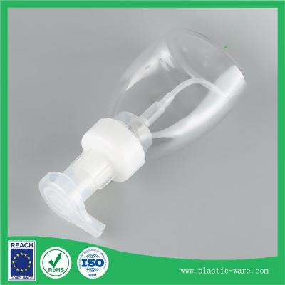 China empty cosmetic bottles clear plastic bottle with foam pump dispenser liquid soap bottle in 250ml for sale