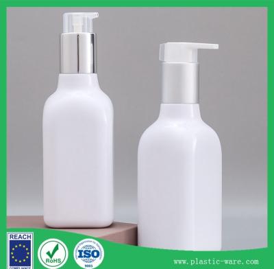 China 200 ml Body Lotion press bottle in white color empty plastic cosmetic bottles for sale