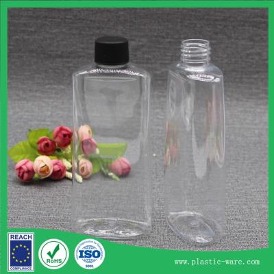China 250 ml 260 ml flat bottle gargle water bottle cosmetics bottles pet environmental protection plastic bottles for sale