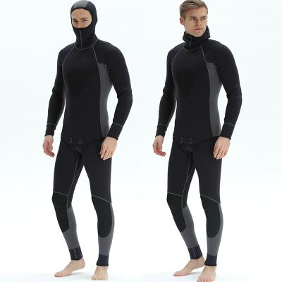 China Full Body 5 mm Professional neoprene mens spearfishing Waterproof dive suit for swimming Windproof surfing wetsuit for sale