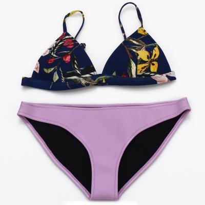 China Fashion Sexy swimming Custom Made Bandeau Top Swimwear Neoprene, Neoprene Bikini for sale