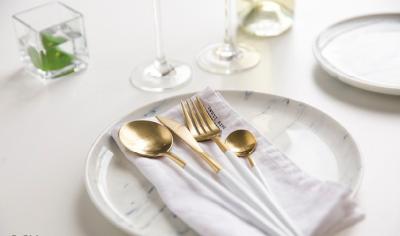 China hand made stainless steel cutlery high quality PVD coating for sale