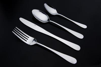 China Fashion design Stainless steel cutlery head in mirror polish and handle in matte finish for sale