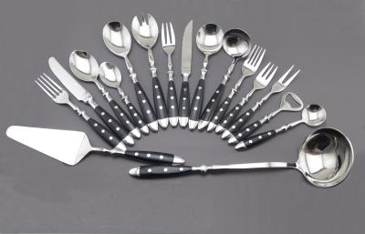 China Classic design forged stainless steel cutlery with many serving pieces for sale