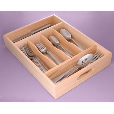 China high quality flatware set with wooden tray for sale