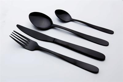 China hot selling cutlery with PVD coating, gold, black, rose gold for sale