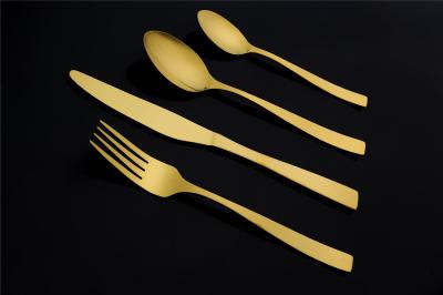 China hot selling cutlery with PVD coating, gold, black, rose gold for sale