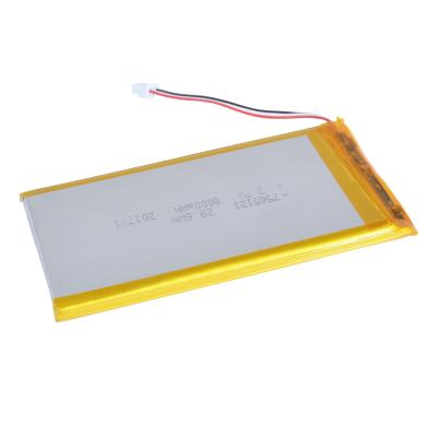 China Pak 7565121 3.7V 8000mAh van lithiumion polymer rechargeable lipo battery Te koop