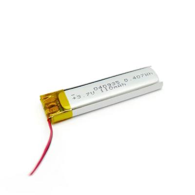 China 3.7V 80mAh IEC62133 CB KC Approved Small Lithium Polymer Battery for Portable Devices for sale