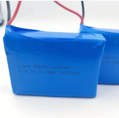 China Hochspannungs-Li-Polymer-Akku 14,8 V 505068 4S1P zu verkaufen